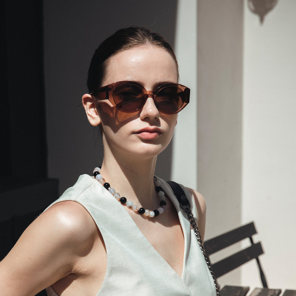 Pulsmo Women Luxury Polarized Sunglasses, Round Sunglasses, Selene ...